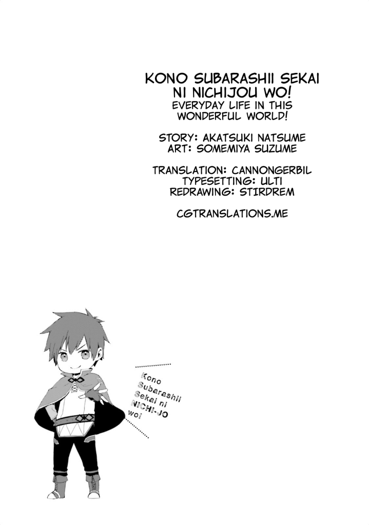 Konosuba Manga: Everyday life in this wonderful world Chapter 10 ...